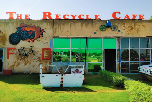 Backyard of The Recycle Cafe in Manesar, Gurgaon - Photos, Get Free ...